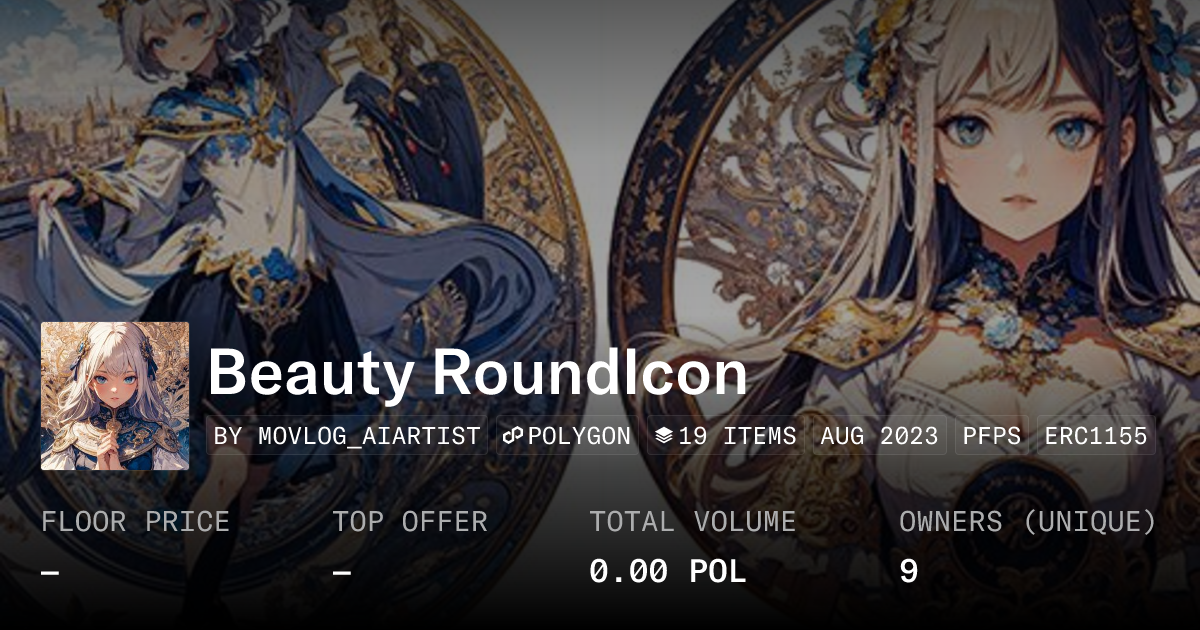 Beauty RoundIcon - Collection | OpenSea