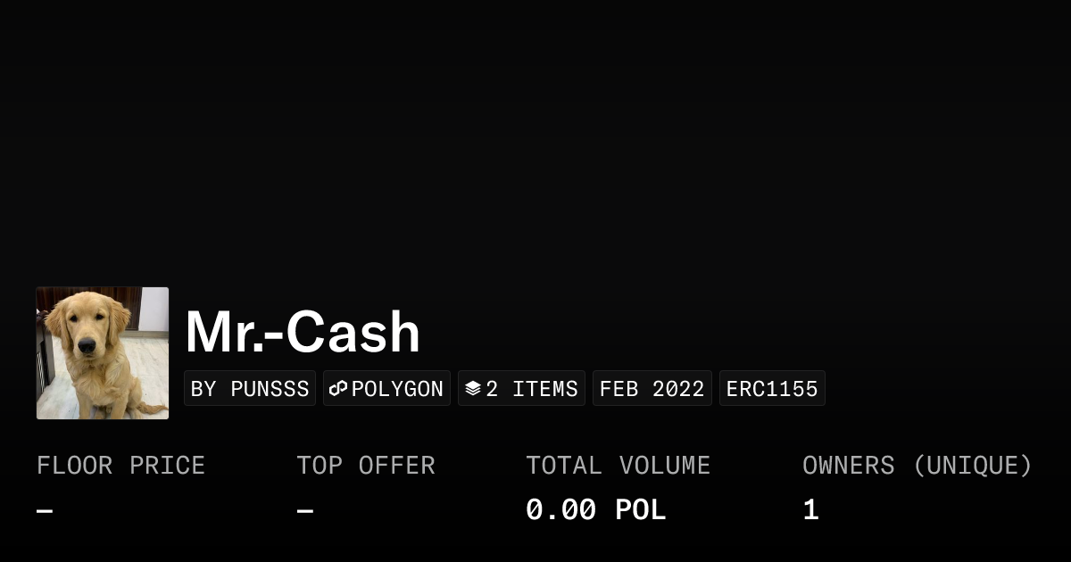 Mr.-Cash - Collection | OpenSea