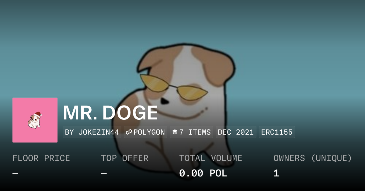MR. DOGE - Collection | OpenSea