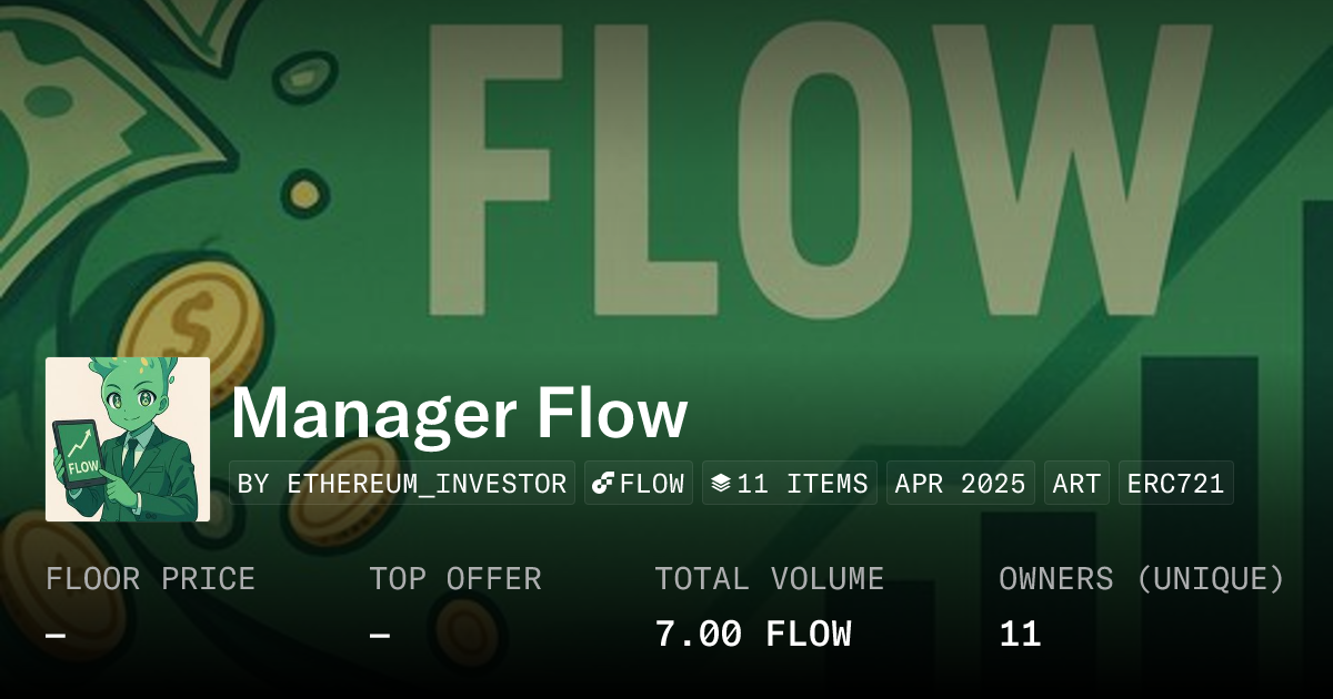 Manager Flow - Collection | OpenSea