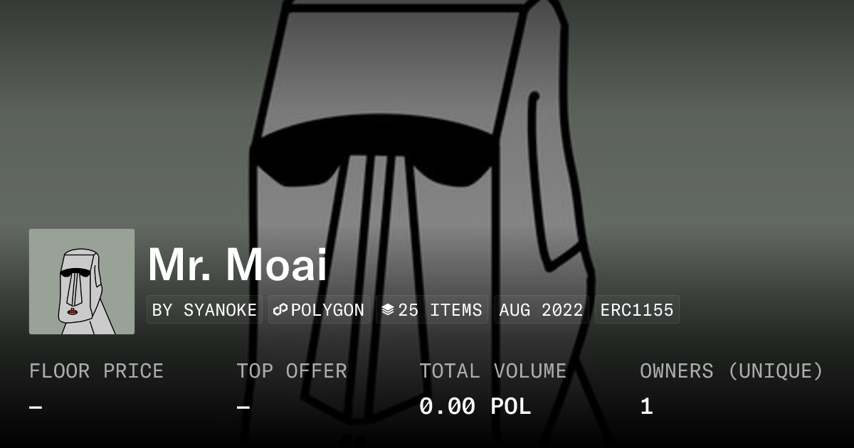 Mr. Moai - Collection | OpenSea