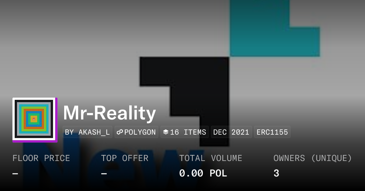 Mr-Reality - Collection | OpenSea