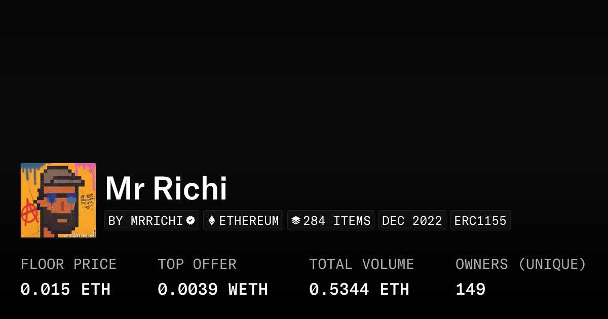 Mr Richi - Collection | OpenSea