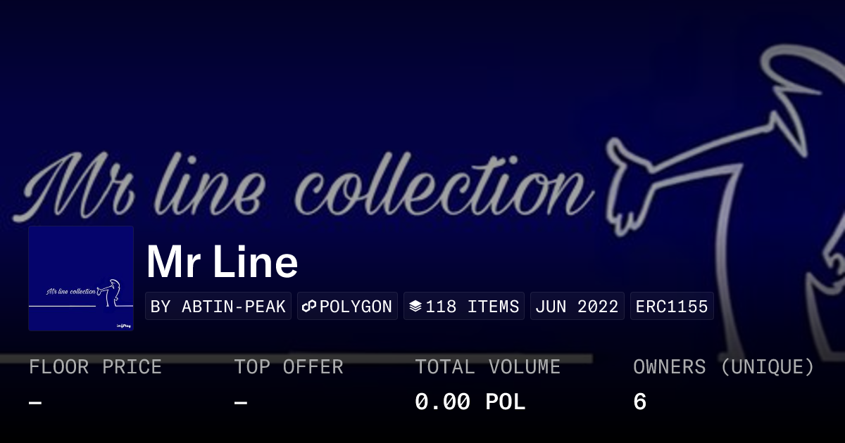 Mr Line - Collection | OpenSea