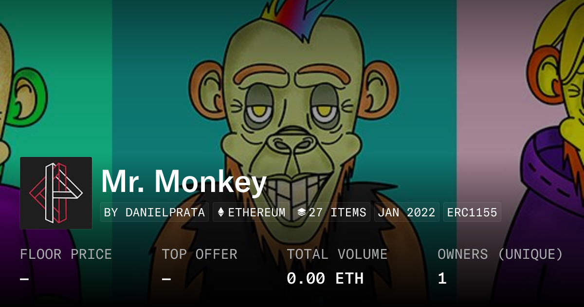Mr. Monkey - Collection | OpenSea