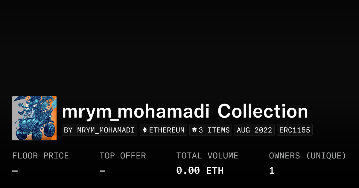 mrym_mohamadi Collection - Collection | OpenSea