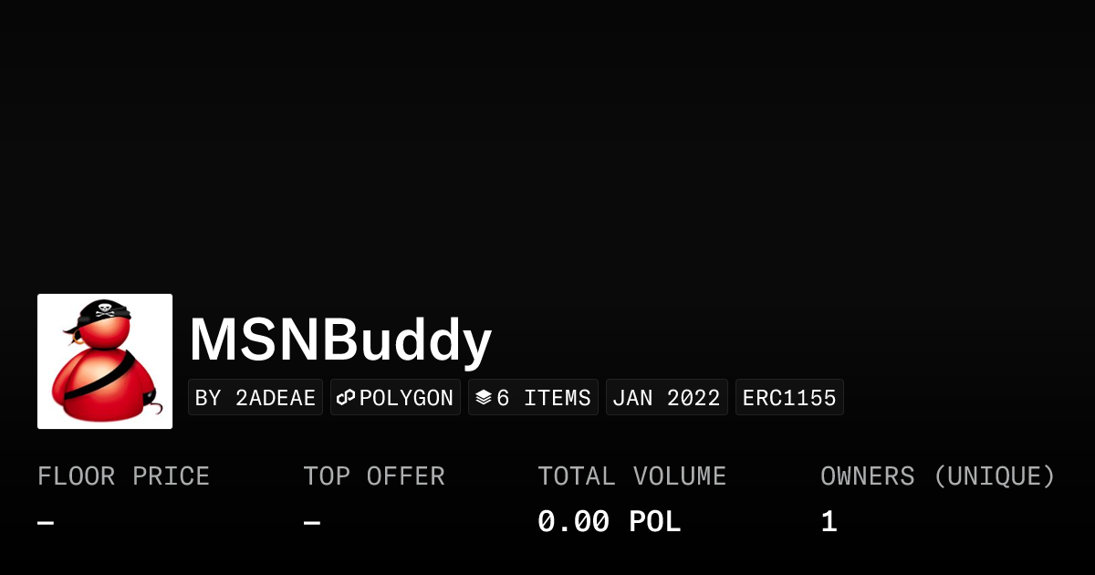 MSNBuddy - Collection | OpenSea
