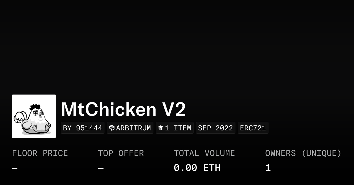 MtChicken V2 - Collection | OpenSea