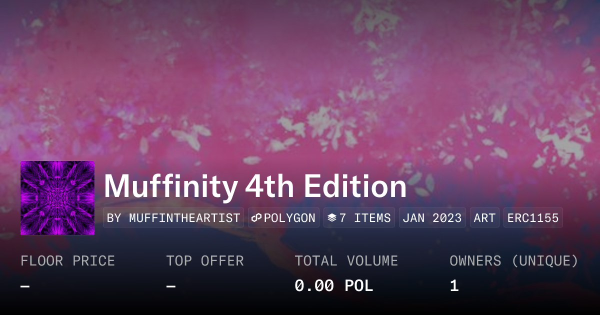 Muffinity 4th Edition - Collection | OpenSea