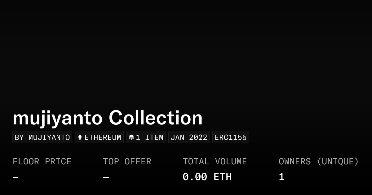 mujiyanto Collection - Collection | OpenSea