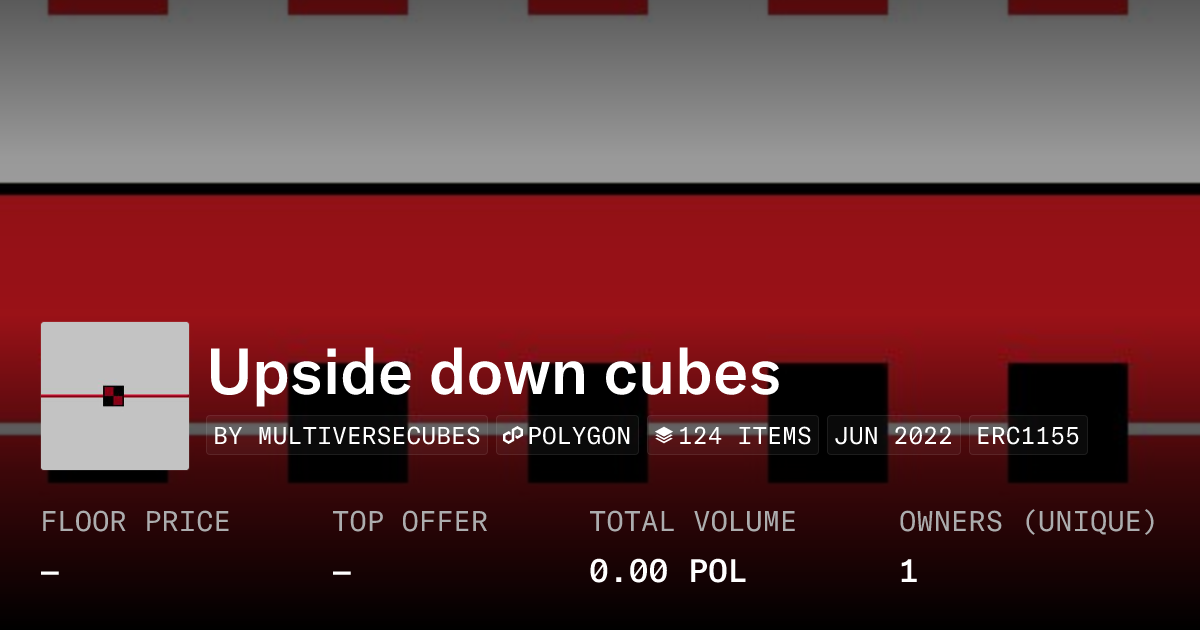 Upside down cubes - Collection | OpenSea