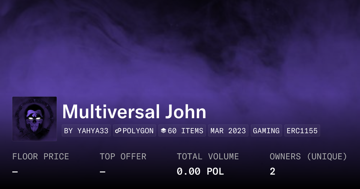 Multiversal John - Collection | OpenSea