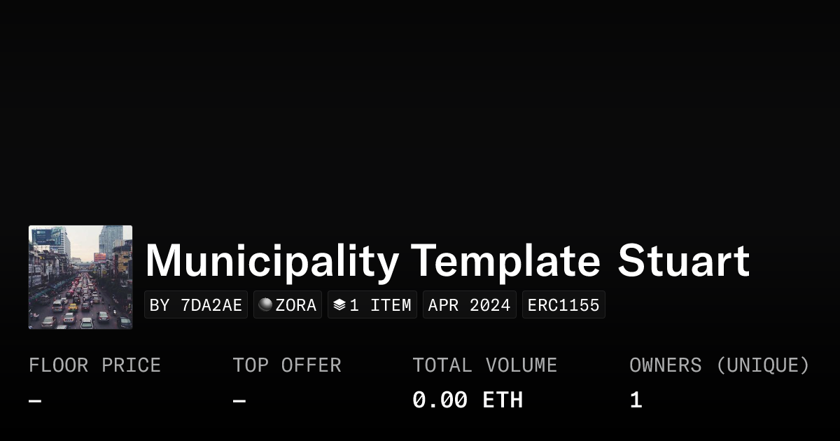 Municipality Template Stuart - Collection | OpenSea