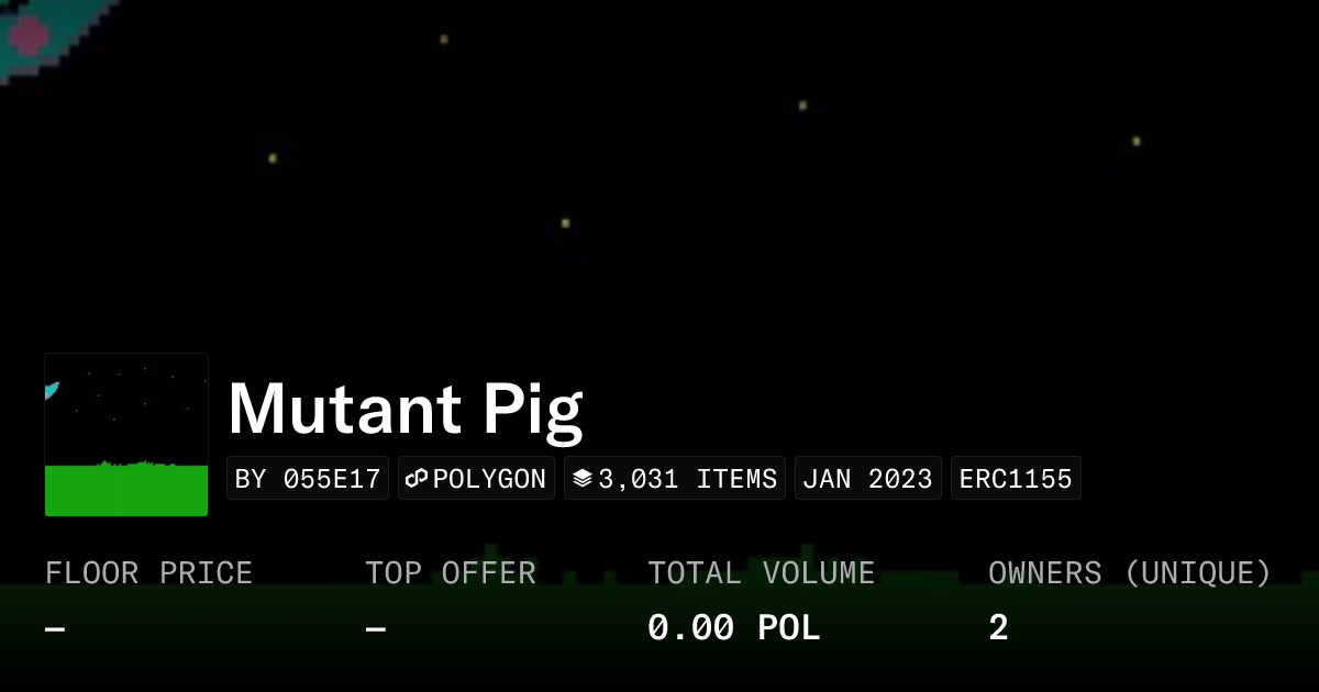 Mutant Pig - Collection | OpenSea