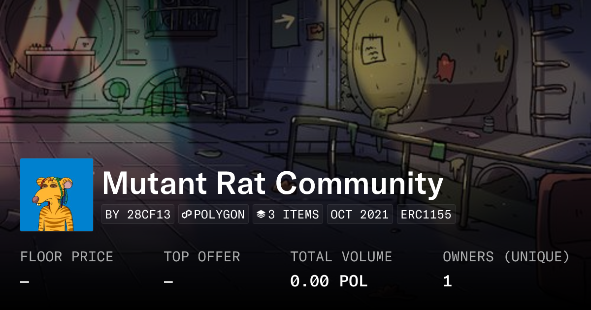 Mutant Rat Community - Collection | OpenSea