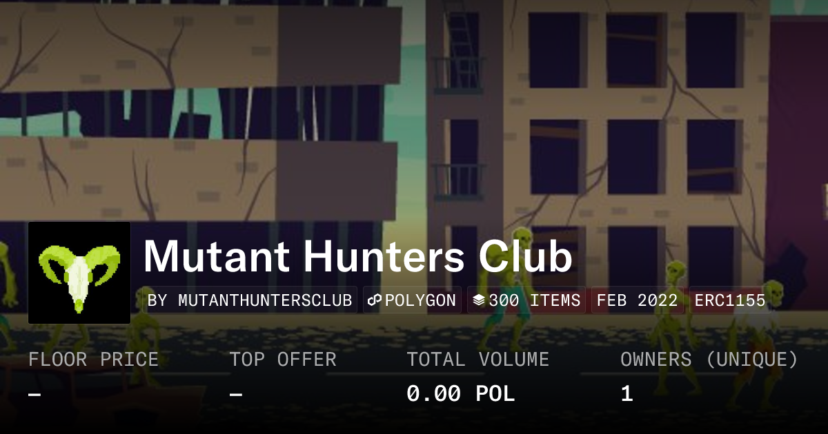 Mutant Hunters Club - Collection | OpenSea
