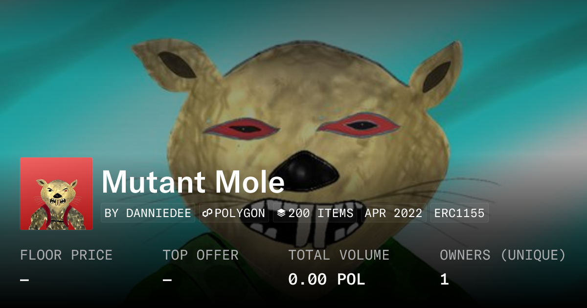 Mutant Mole - Collection | OpenSea