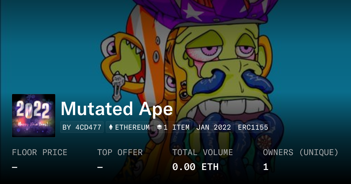 Mutated Ape - Collection | OpenSea