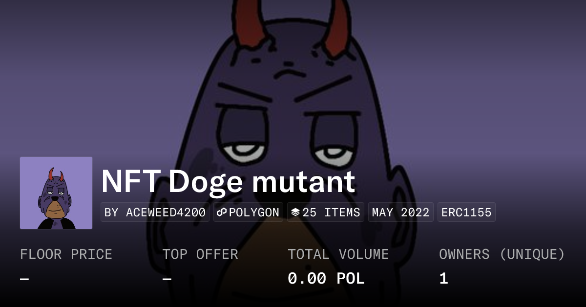 NFT Doge mutant - Collection | OpenSea