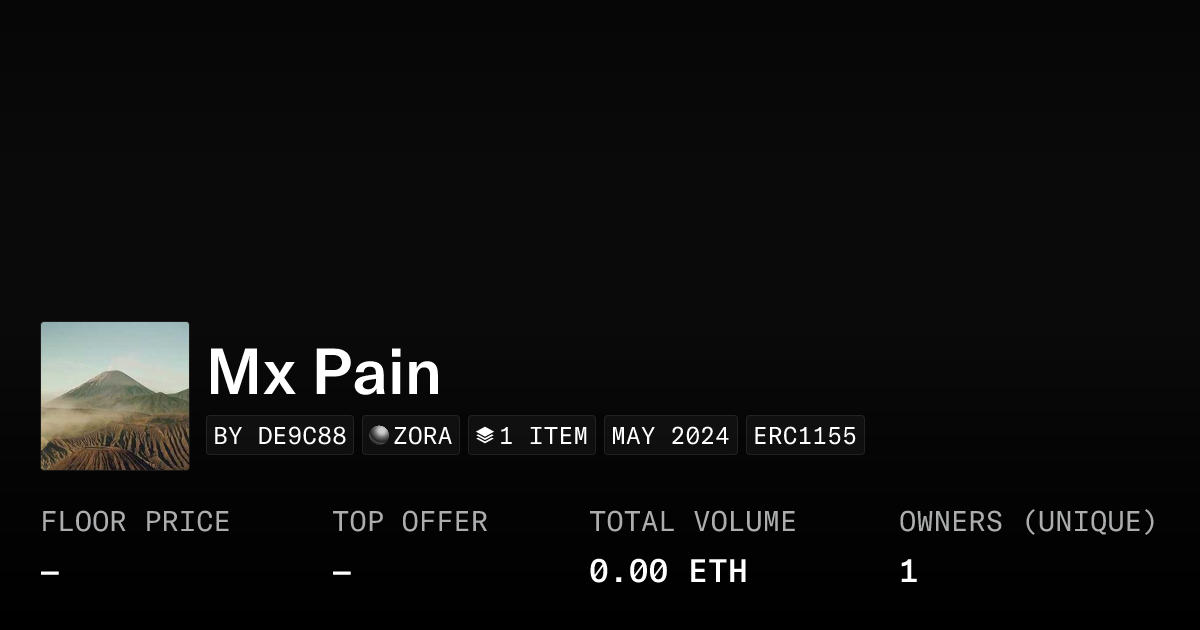 Mx Pain - Collection | OpenSea