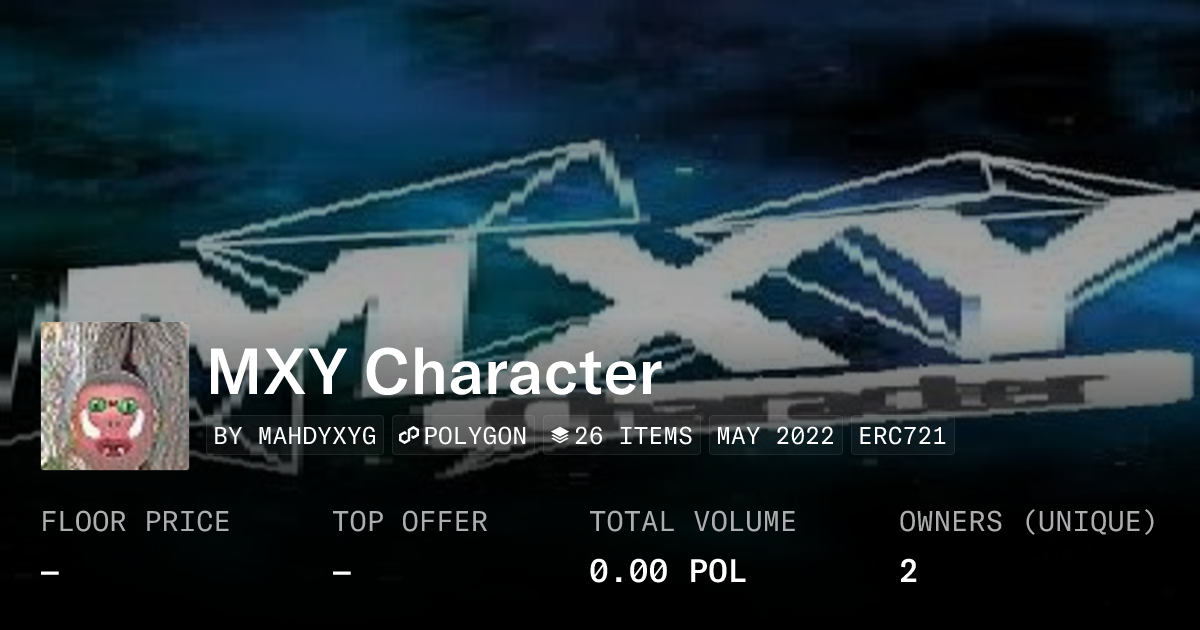 MXY Character - Collection | OpenSea