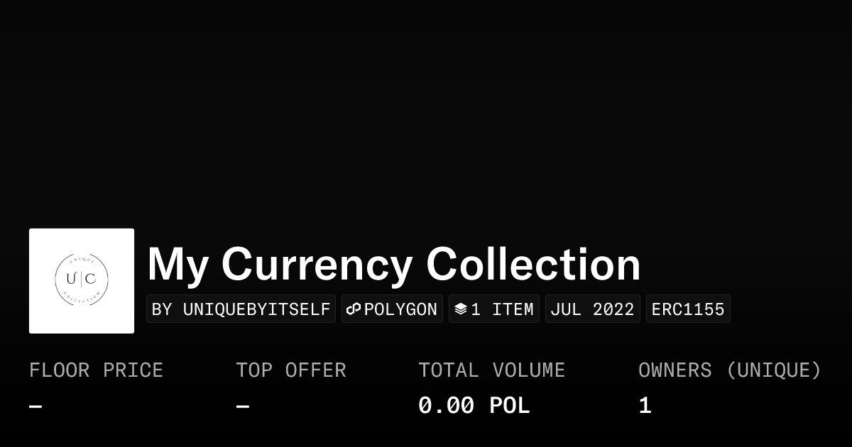 My Currency Collection - Collection | OpenSea