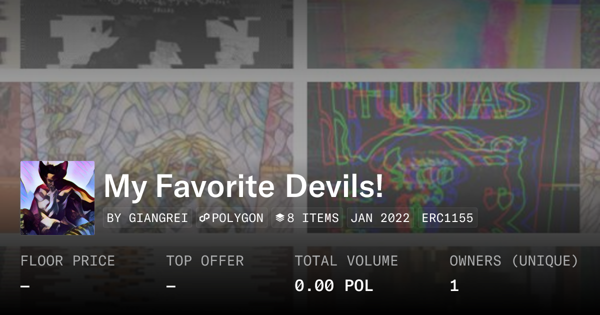 My Favorite Devils! - Collection | OpenSea