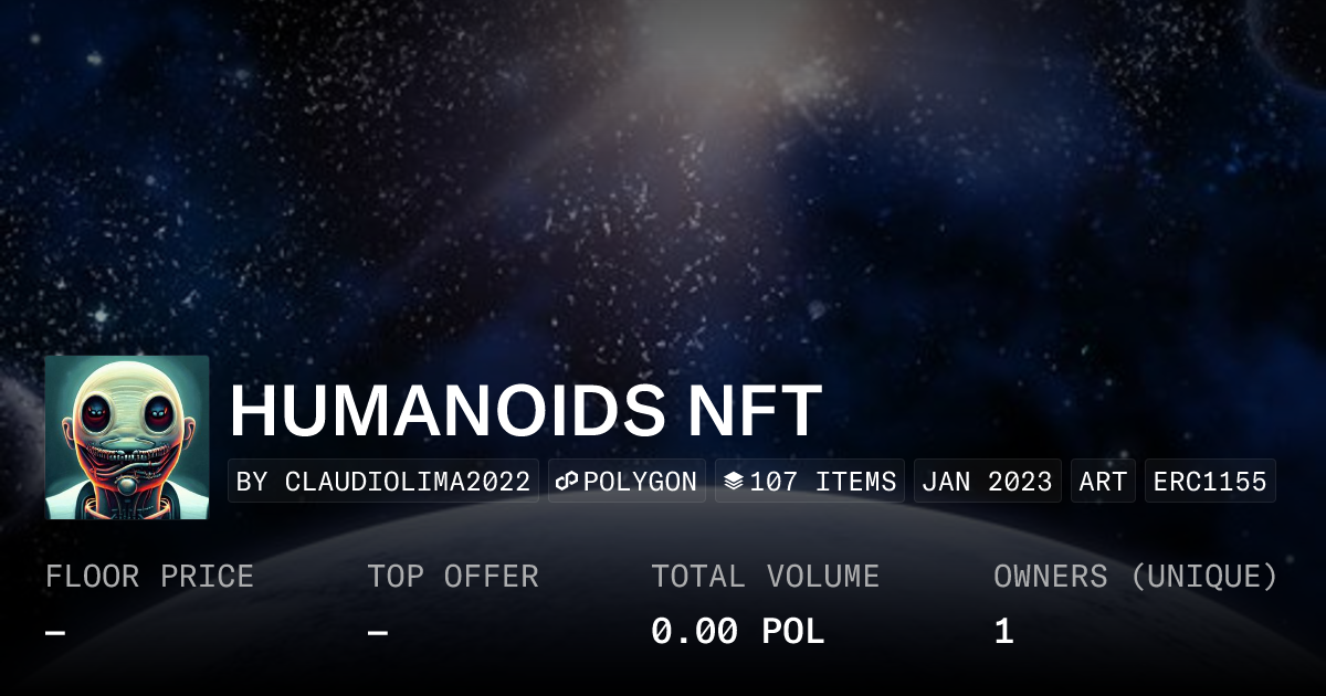 HUMANOIDS NFT - Collection | OpenSea