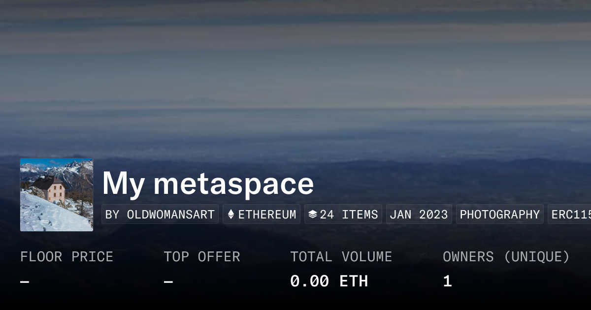 My metaspace - Collection | OpenSea