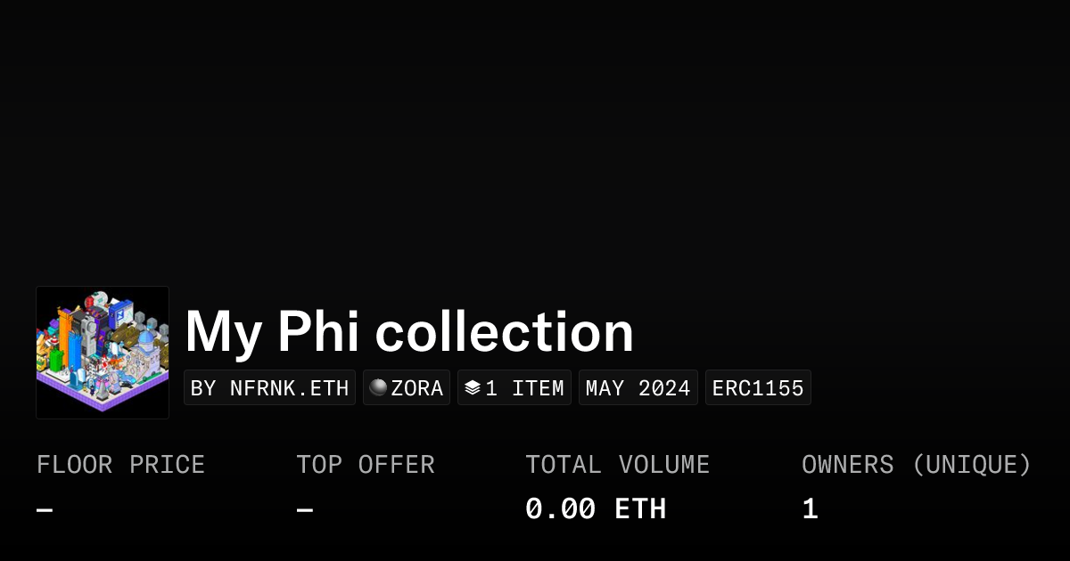 My Phi collection - Collection | OpenSea