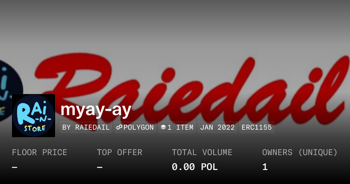 myay-ay - Collection | OpenSea