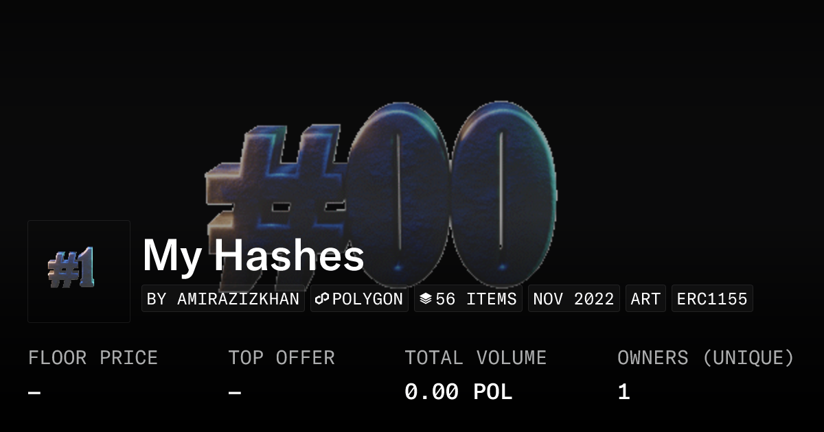 My Hashes - Collection | OpenSea