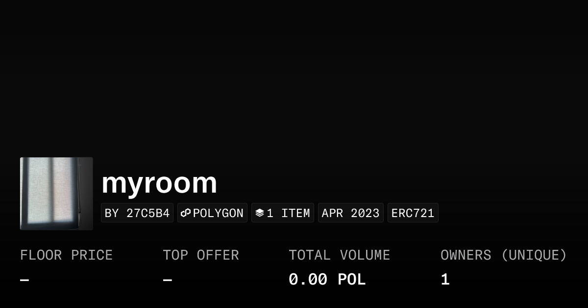 myroom - Collection | OpenSea