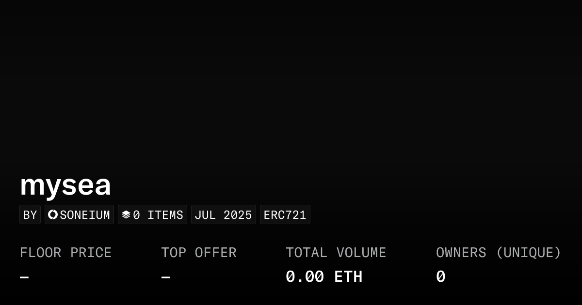 mysea - Collection | OpenSea