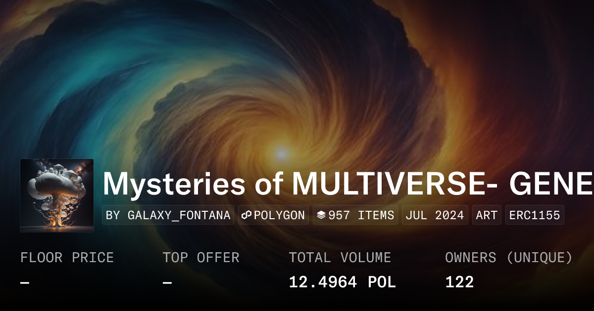 Mysteries of MULTIVERSE- GENESIS - Collection | OpenSea