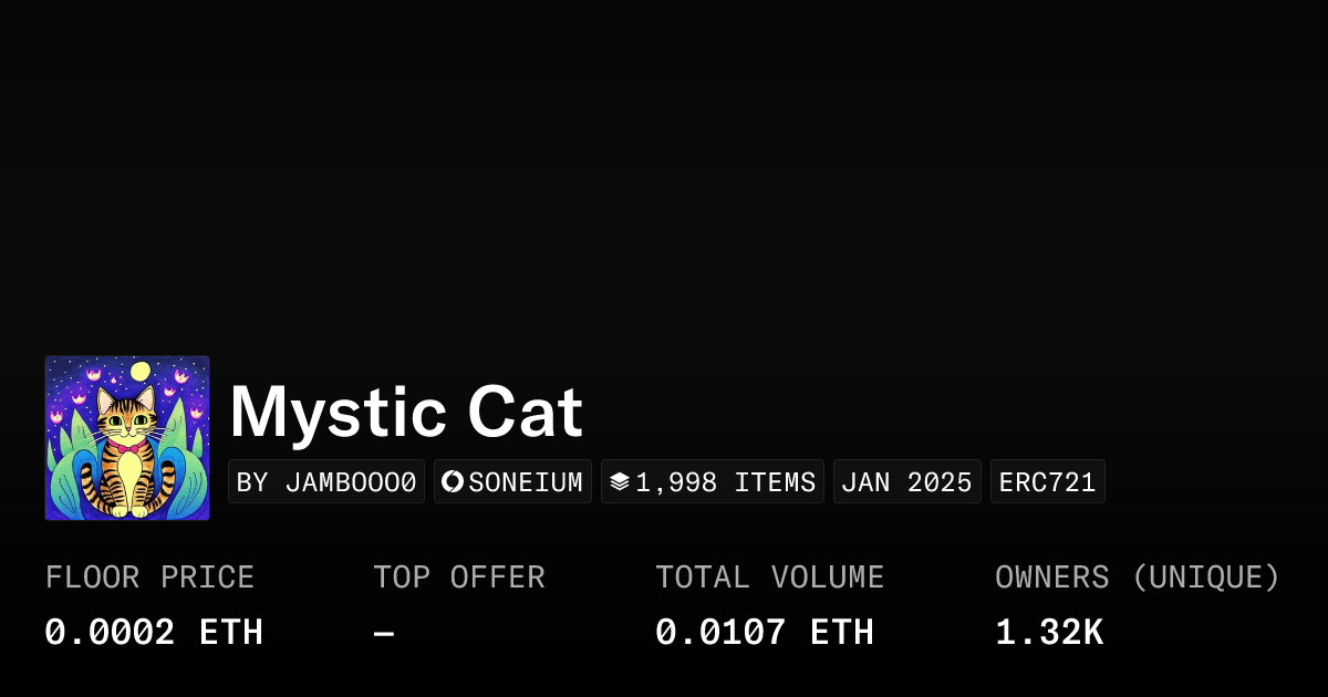 Mystic Cat - Collection | OpenSea