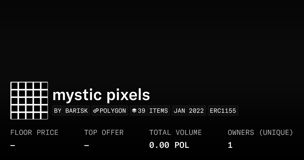 mystic pixels - Collection | OpenSea