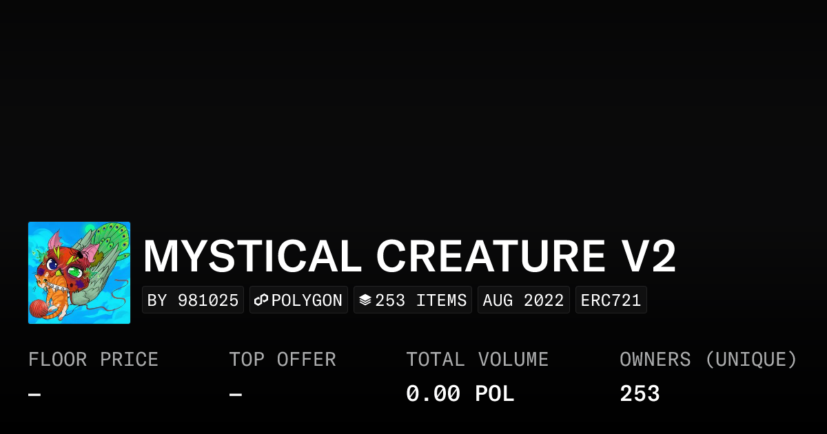 MYSTICAL CREATURE V2 - Collection | OpenSea