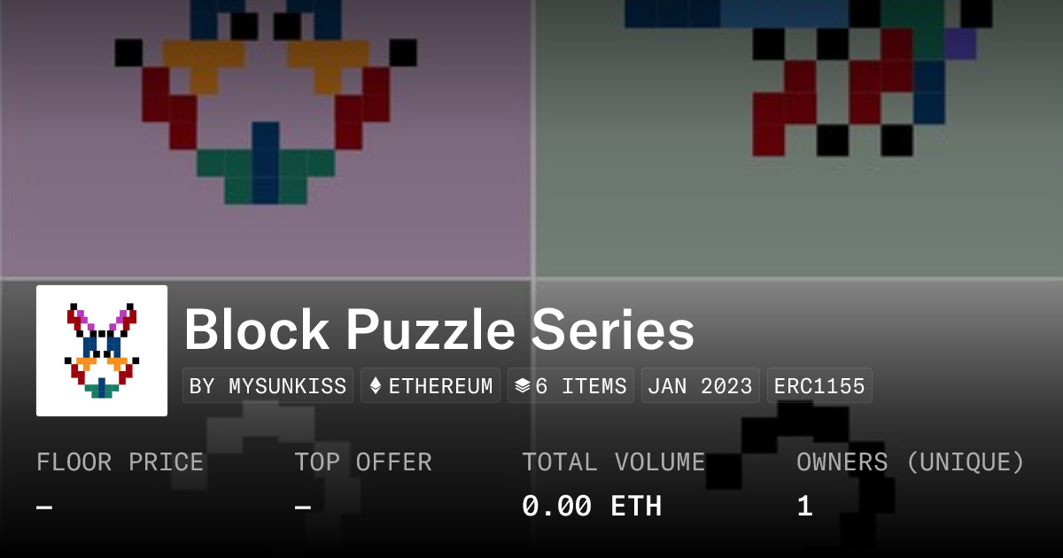 Block Puzzle Series - Collection | OpenSea