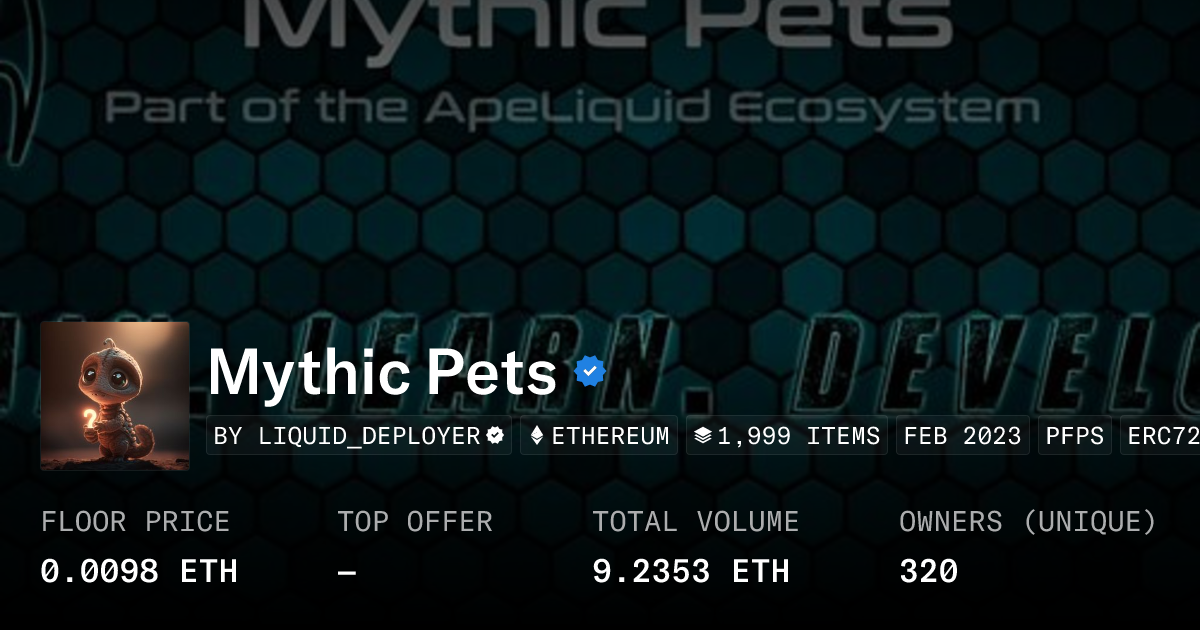 Mythic Pets - Collection | OpenSea