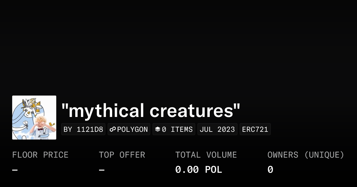 "mythical creatures" - Collection | OpenSea