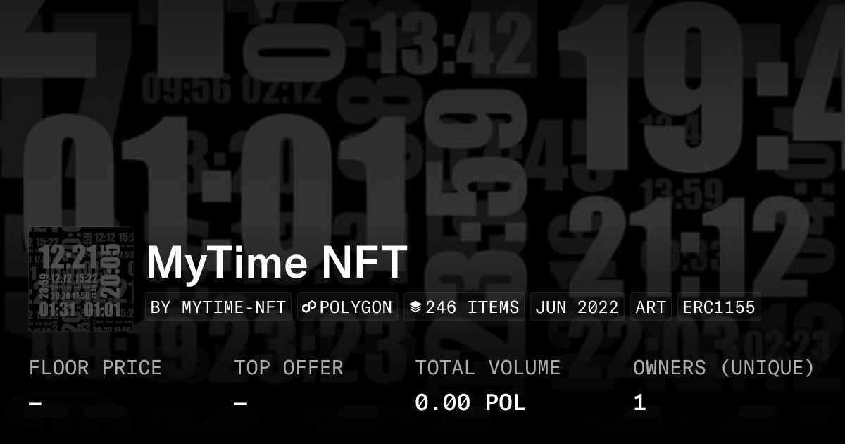 MyTime NFT - Collection | OpenSea