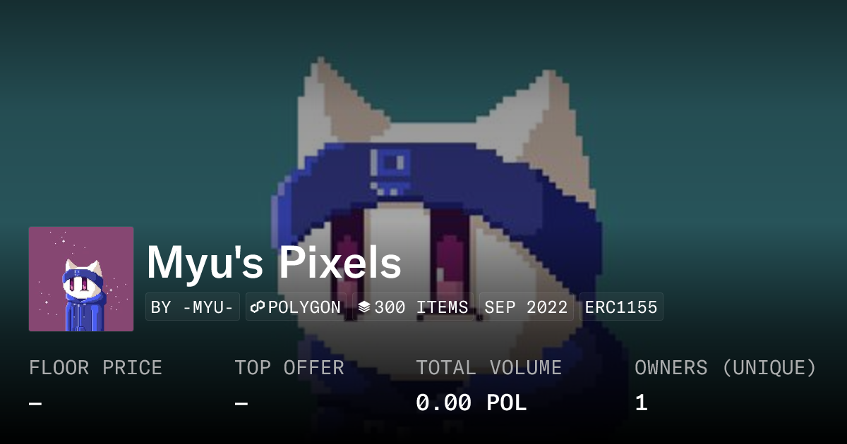 Myu's Pixels - Collection | OpenSea