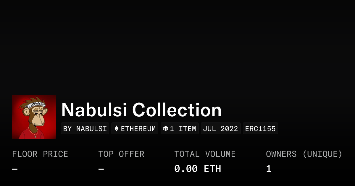 Nabulsi Collection - Collection | OpenSea