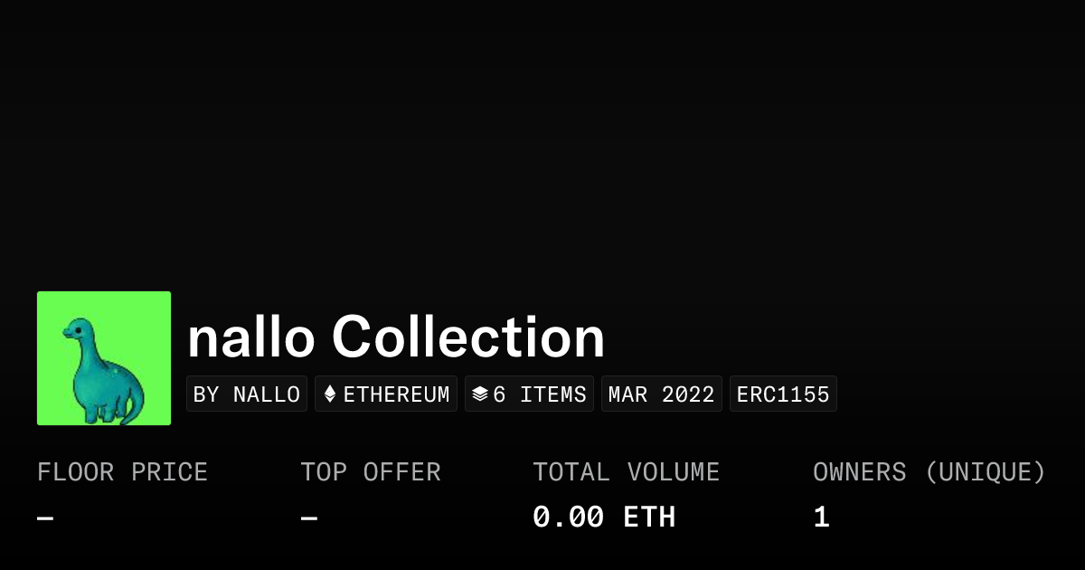 nallo Collection - Collection | OpenSea