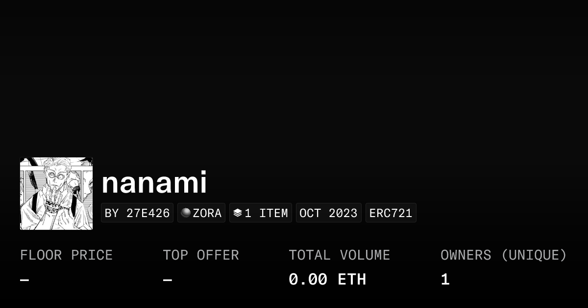 nanami - Collection | OpenSea
