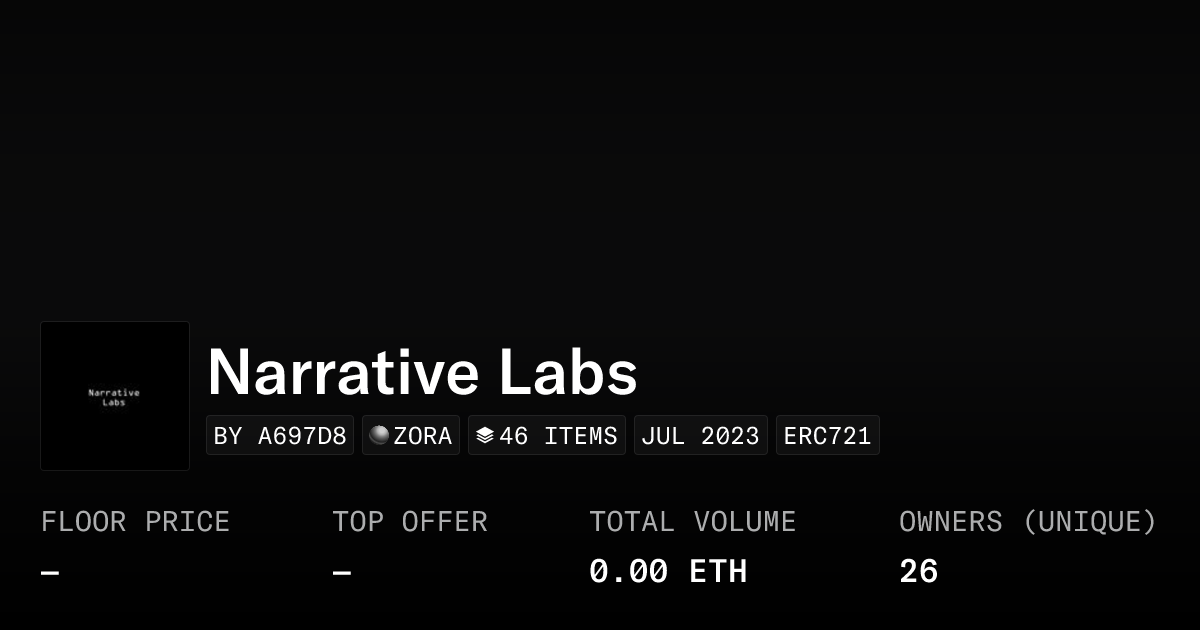 Narrative Labs - Collection | OpenSea