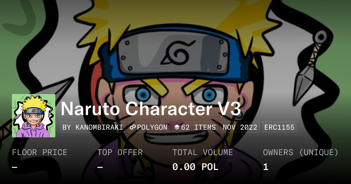 Naruto Character V3 - Collection | OpenSea