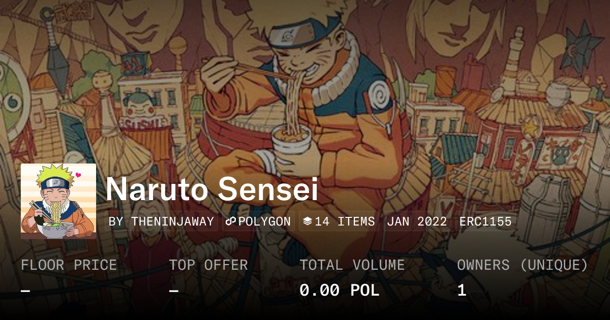 Naruto Sensei - Collection | OpenSea