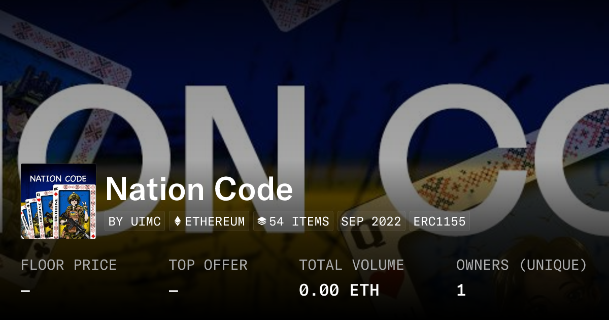 Nation Code - Collection | OpenSea